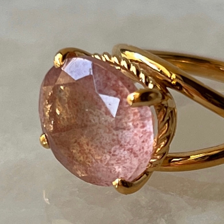 [ pink epidote ] reine -pinky gold – POMUM&ARTS