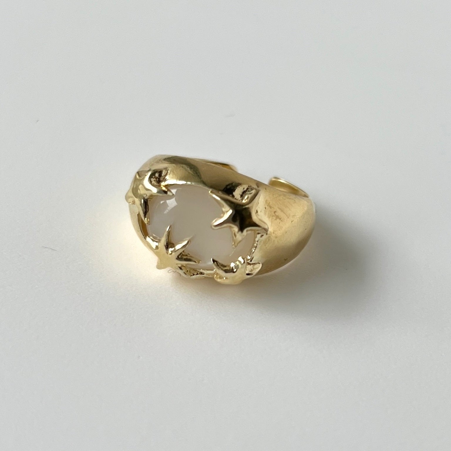 [ white moon stone ] twinkle ring gold – POMUM&ARTS